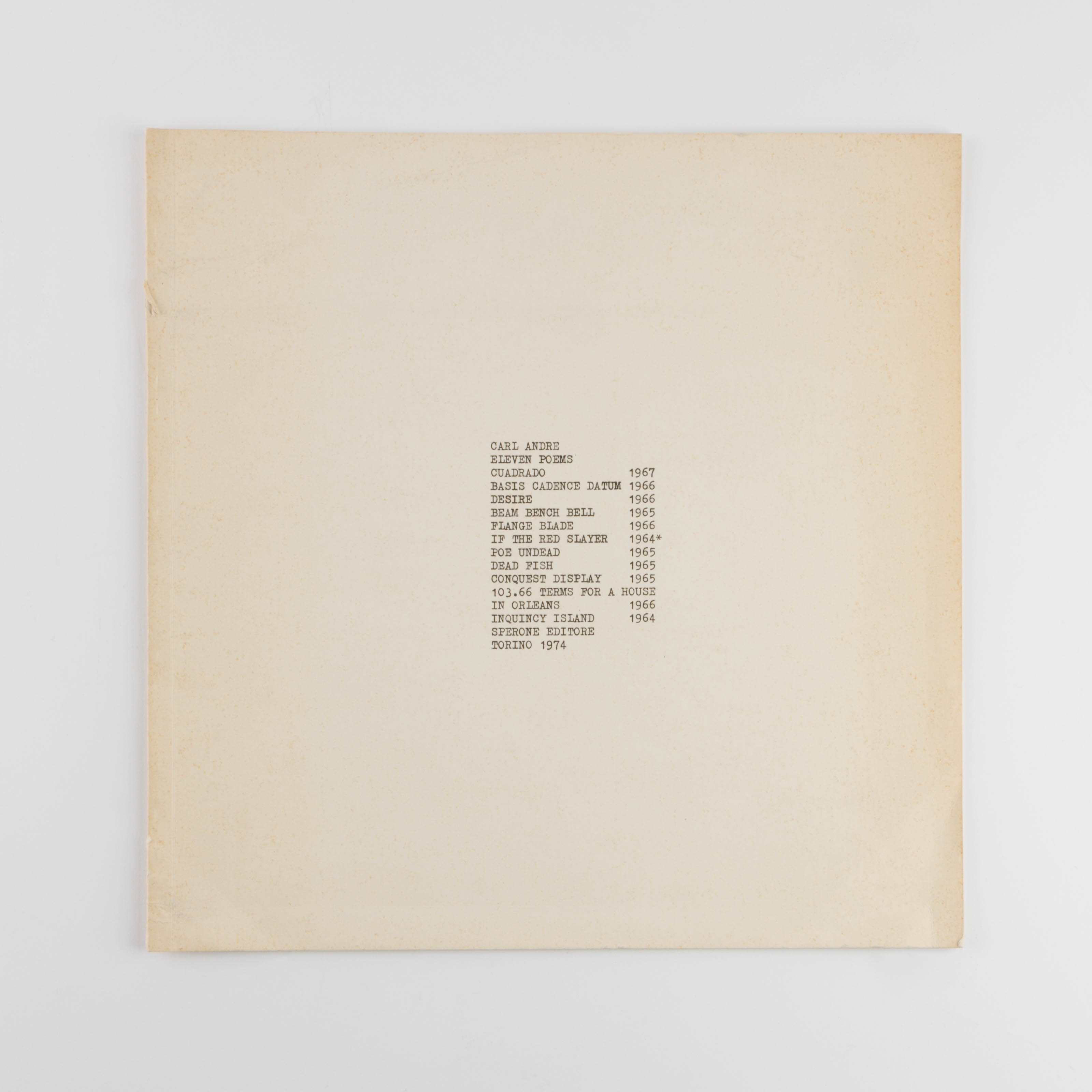 carl andre poems