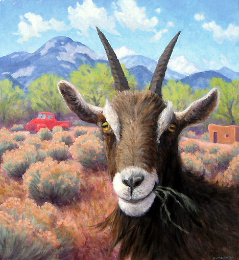 Stephen Morath | Goat In The Chamiso (2006) | MutualArt