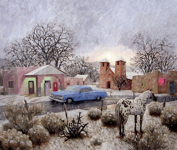 Stephen Morath | Snowy Sunset (2005) | MutualArt