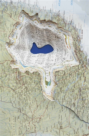 Maya Lin | Altered Atlas (detail) (2006) | MutualArt