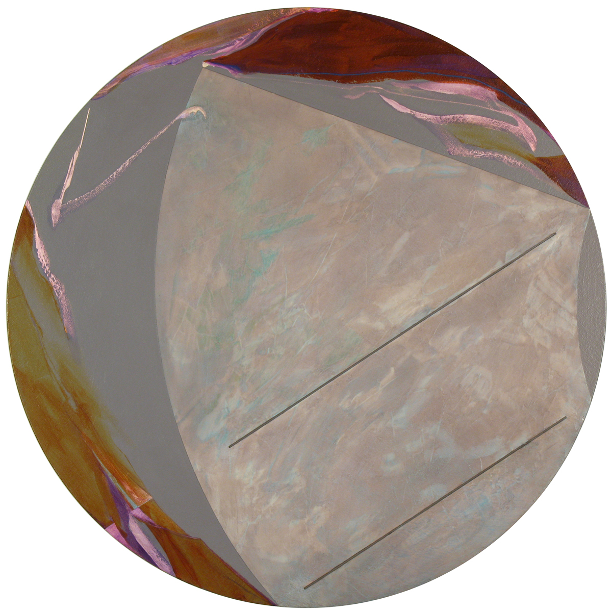 Dave Yust | Arc Inclusion 3with Parrellel Lines (2003) | MutualArt