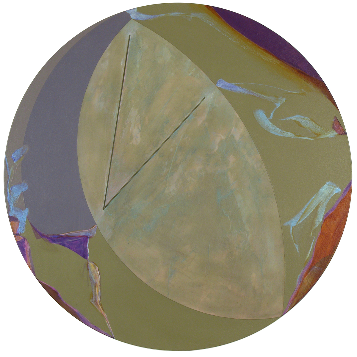 Dave Yust | Arc Inclusion 4 with converging lines (2003) | MutualArt