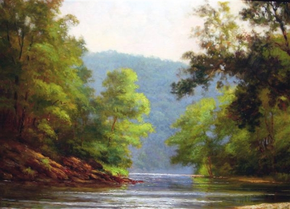 Ed Hatch | Looking Downstream Cowpasture River | MutualArt