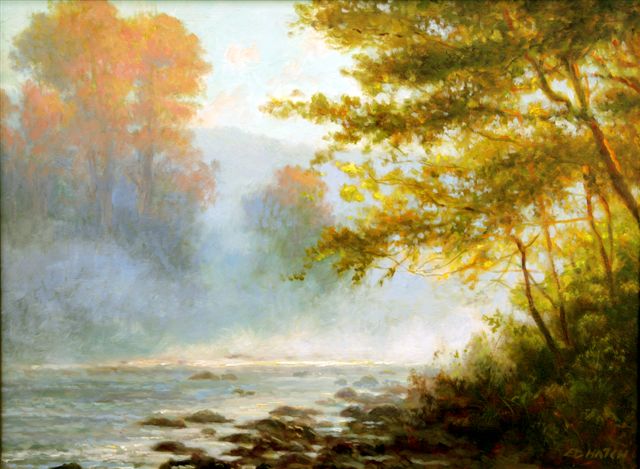 Ed Hatch | Mist on the Jackson | MutualArt