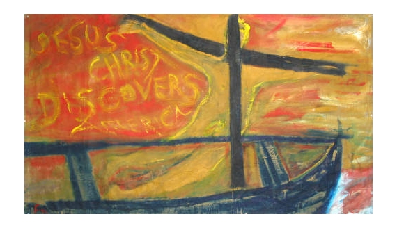 Lawrence Ferlinghetti | Jesus Christ Discovers America (1992) | MutualArt