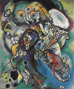 Wassily Kandinsky | Two Ovals (Composition No. 218) (1919) | MutualArt