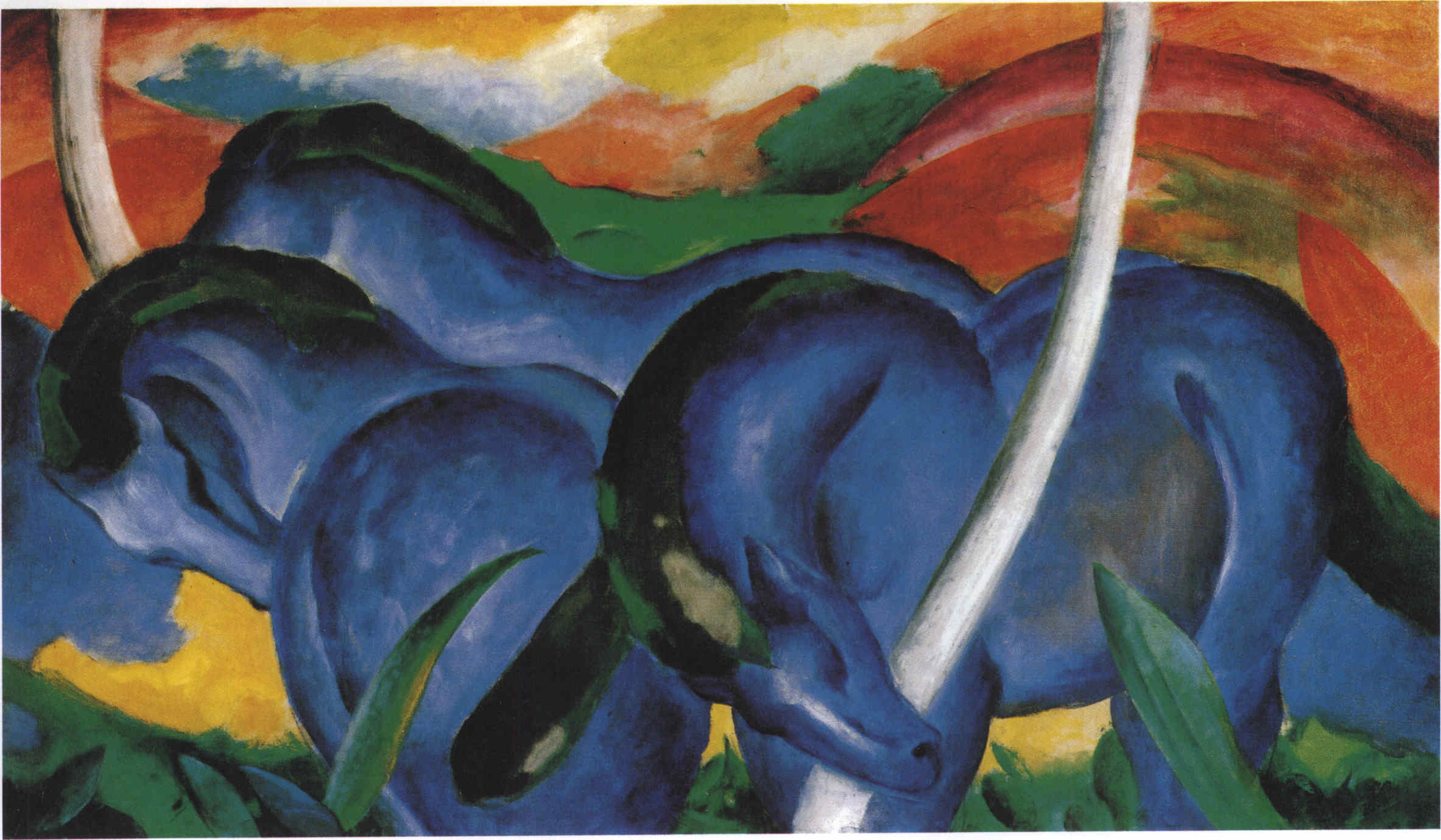 Franz Marc | Large Blue Horses (1911) | MutualArt