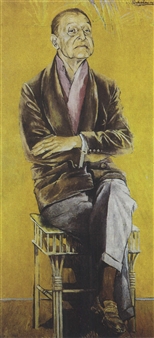 Graham Sutherland - Portrait of Somerset Maugham,...