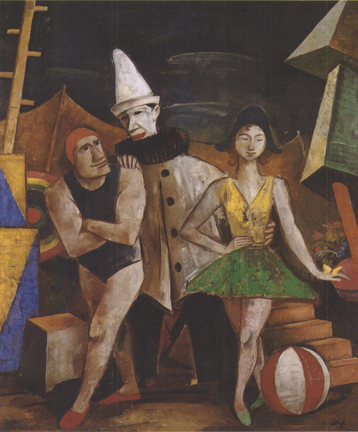 Karl Hofer | Circus People (Circa 1921) | MutualArt