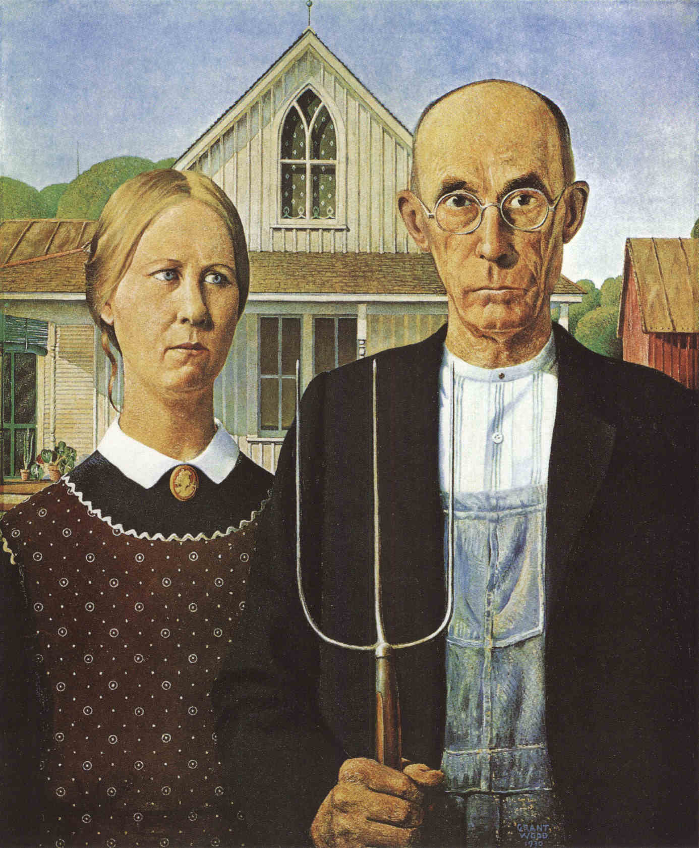 Grant Wood | American Gothic (1930) | MutualArt