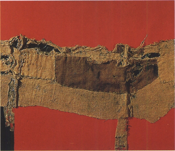 Alberto Burri | Sacking and Red (1954) | MutualArt