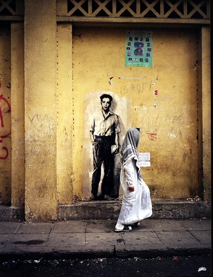 Ernest Pignon | Parcours Maurice Audin, Alger (2003) | MutualArt