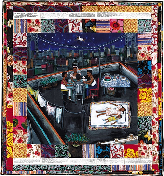 Faith Ringgold | Tar Beach (Part I from the Woman on a Bridge series ...