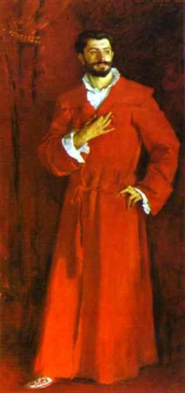 John Singer Sargent | Dr. Pozzi at Home (1881) | MutualArt