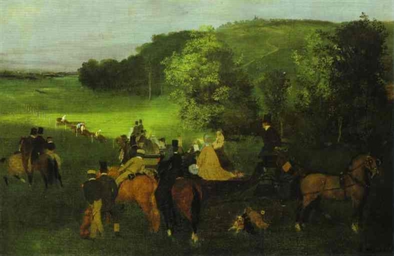 Edgar Degas | On the Racing Field (1861) | MutualArt