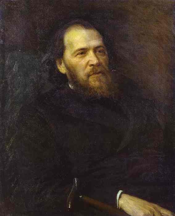 Ivan Kramskoy | Portrait of the Poet Yakov Polonsky (1875) | MutualArt