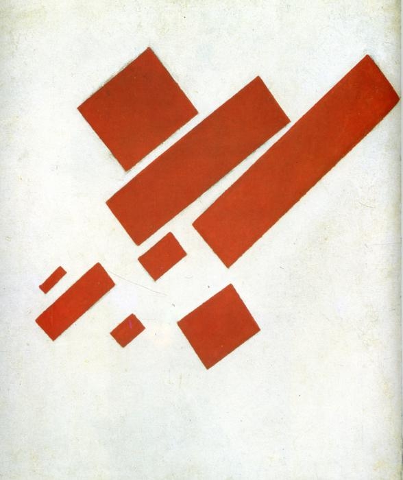 Kazimir Malevich | Suprematism with Eight Rectangles (1915) | MutualArt