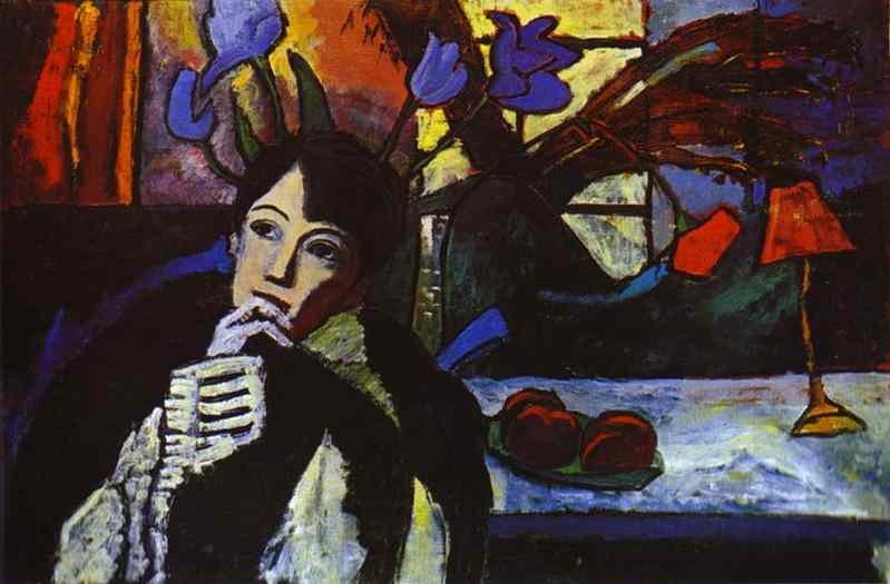 Gabriele Münter | Meditation (1917) | MutualArt