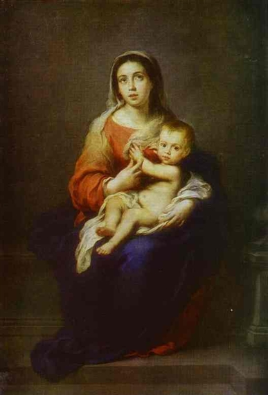 Bartolomé Estebán‏ Murillo | Virgin and Child (1670) | MutualArt