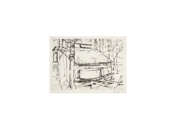 William George Reindel | Cabin in the Woods (1914) | MutualArt