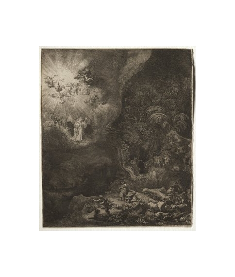 Rembrandt van Rijn | The Angel Appearing to the Shepherds (1634 ...