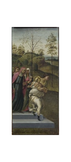 Francesco Granacci | John the Baptist being carried to Zacharias (1510 ...