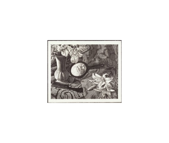 James Valerio | Still Life on Chenille Spread (1983) | MutualArt