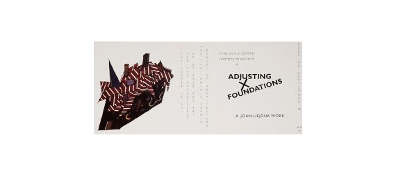 John Hejduk | Adjusting Foundations Exhibition Announcement (1995) | MutualArt