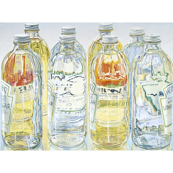 Janet Fish | 8 Vinegar Bottles (1972 - 1973) | MutualArt