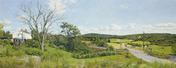 Rackstraw Downes | Behind the Store at Prospect (1979 - 1980) | MutualArt