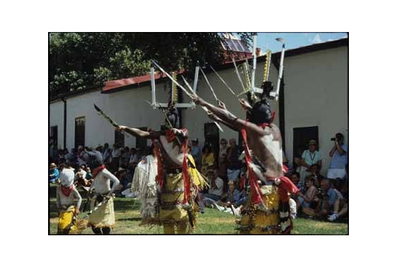 Mark Nohl | Mescalero Apache Mountain Spirit Dancers in the courtyard ...