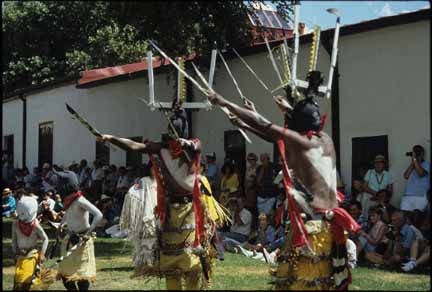 Mark Nohl | Mescalero Apache Mountain Spirit Dancers in the courtyard ...
