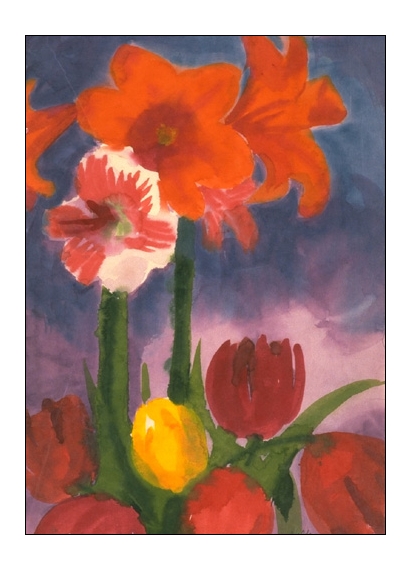 Emil Nolde | Still Life, Tulips (1930) | MutualArt