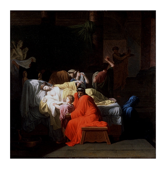 Pierre Peyron | The Death of Alcestis (1794) | MutualArt