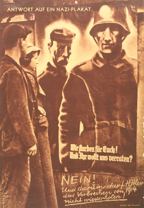 John Heartfield | Antwort Auf Ein Nazi-Plakat (1936) | MutualArt