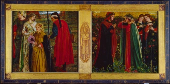 Dante Gabriel Rossetti | The Salutation of Beatrice (1859) | MutualArt