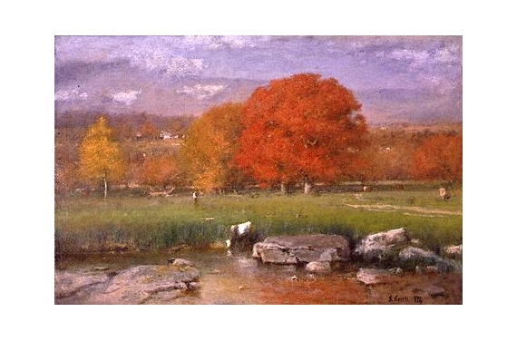 George Inness | Morning, Catskill Valley (1894) | MutualArt