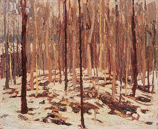 Tom Thomson | Snow in the Woods (I) (1915) | MutualArt