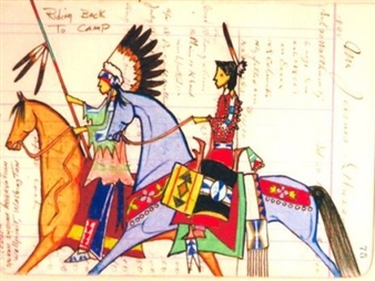 George Flett | Riding Back To Camp Ledger | MutualArt