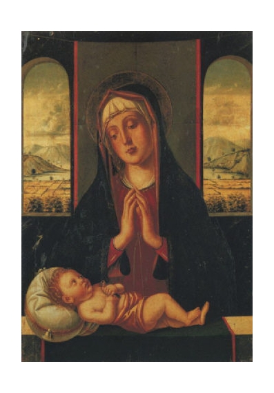 Alvise Vivarini | Madonna col Bambino dormiente | MutualArt