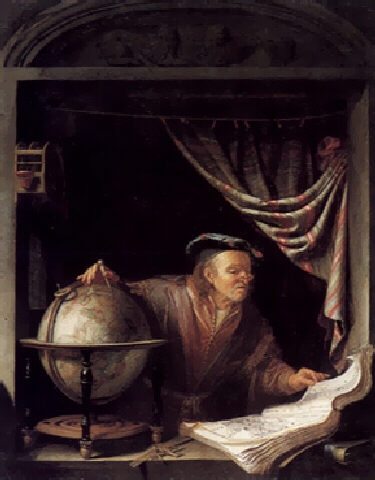 Jan Staveren | An astronomer in his study (1672) | MutualArt