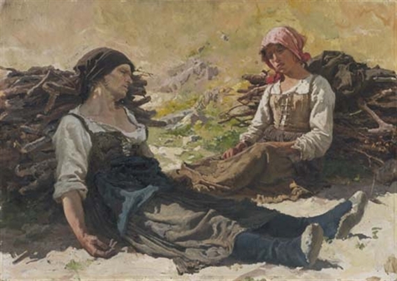 Teofilo Patini | 56 Artworks at Auction | MutualArt