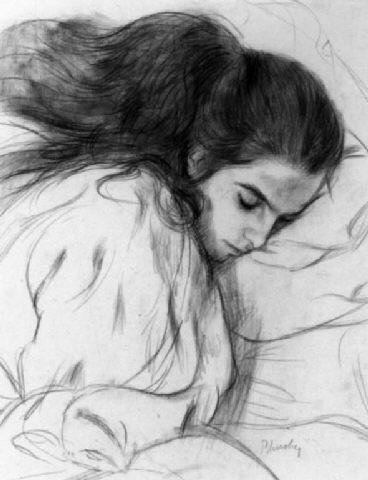 Arthur Polonsky | Female figure sketch (1953) | MutualArt