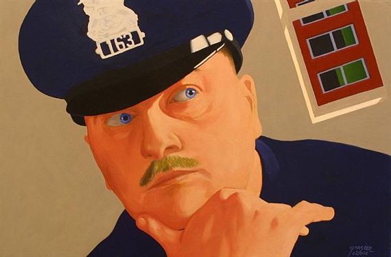 John Grazier | Portrait of a Cop | MutualArt