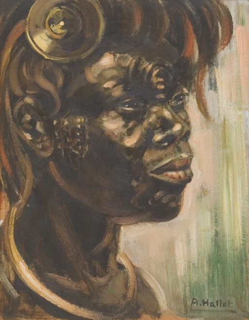 Andre Hallet | Portrait of a Warrior (1946) | MutualArt
