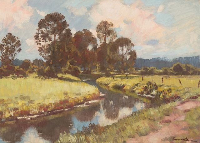 Ernst Hase | Flußlandschaft | MutualArt
