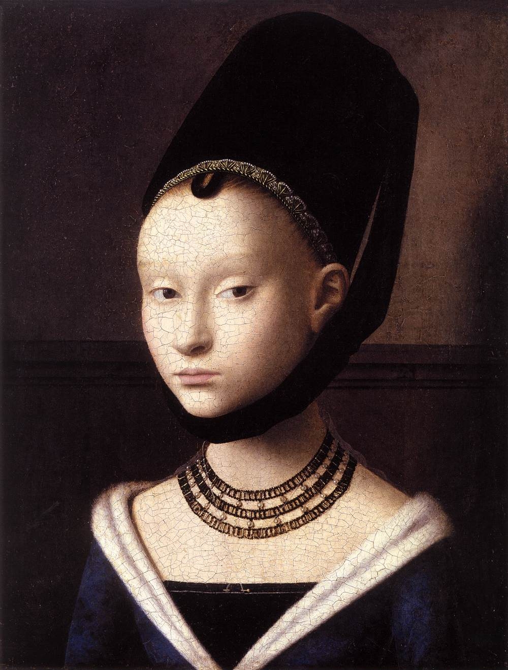 Petrus Christus | Portrait of a Young Girl (1470) | MutualArt