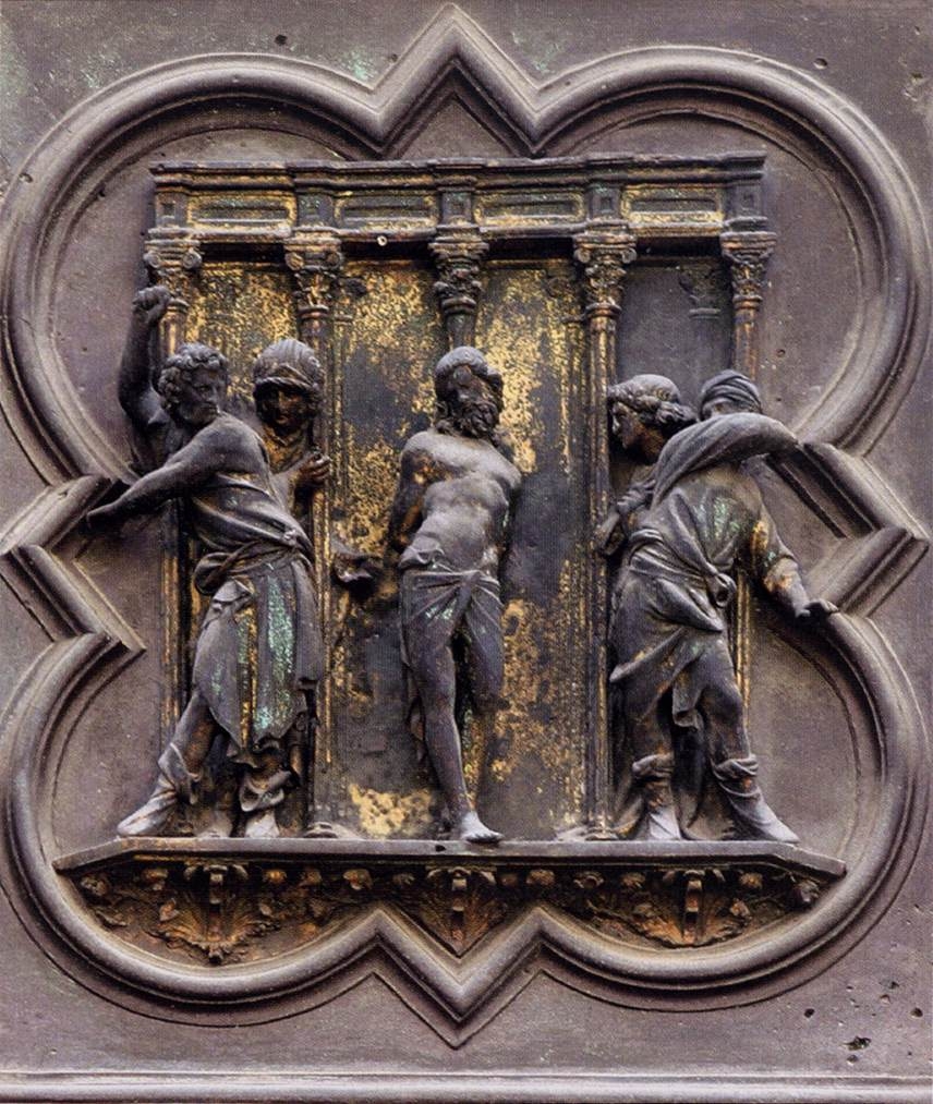 Lorenzo Ghiberti | The Flagellation (1403 - 1424) | MutualArt