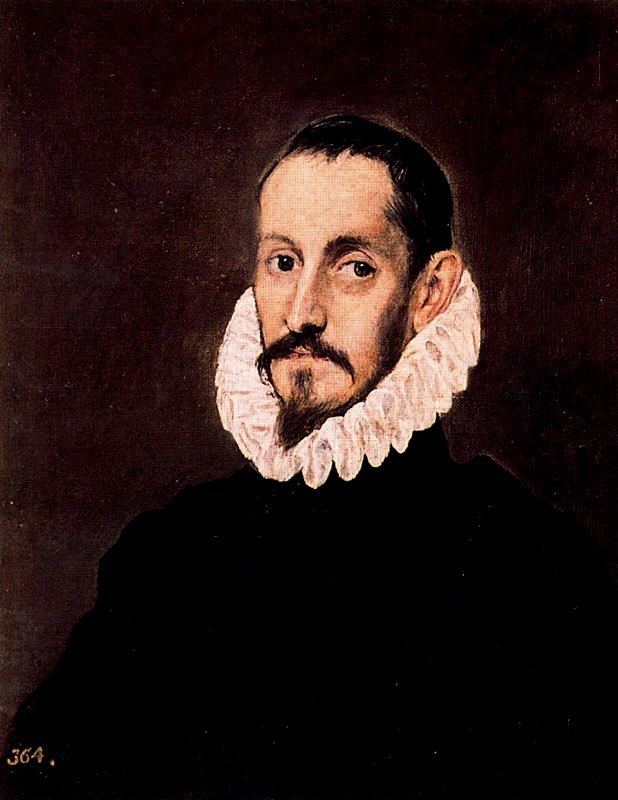 El Greco | Portrait of a Gentleman (1580 - 1585) | MutualArt