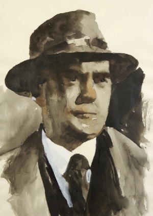 Eamonn Robbins | Portrait of Myles Na gCopaleen | MutualArt
